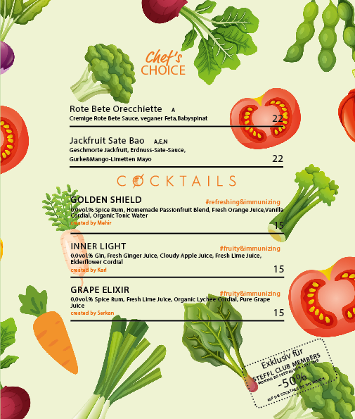 CHEF`S CHOICE JANUARY - SKY Cafe Restaurant BAR & ROOFGARDEN